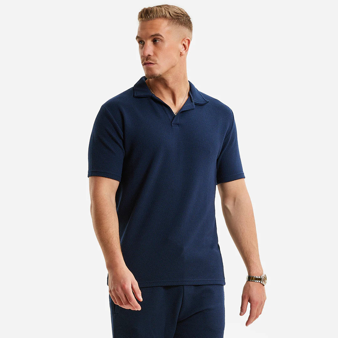 Mercier Polo Shirt - Navy – LITCollective